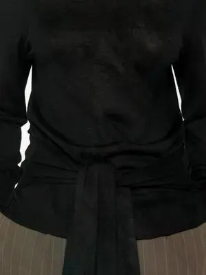 TOTEME Double-sleeve Tie-front Turtleneck Dress