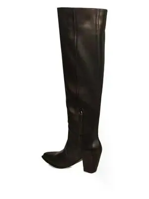 STUART WEITZMAN 80mm Jolene Pointed-toe Sock Boots - Black