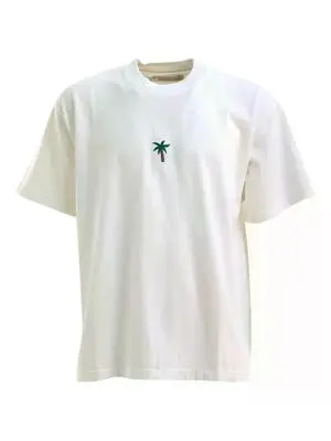 ALBERTO BRESCI Palm-tree T-shirt - White