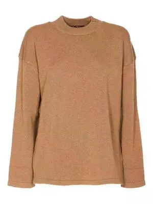 Max Mara Crewneck Side-split Sweater
