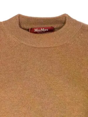 Max Mara Crewneck Side-split Sweater