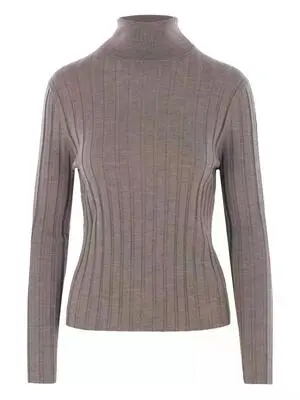 ALLUDE Ribbed Turtleneck Sweater