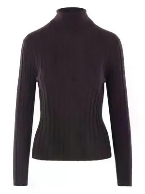 ALLUDE Ribbed Turtleneck Sweater