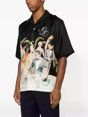 Amiri Illustration-print Short-sleeve Shirt