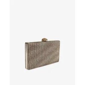 Kurt Geiger Kensington Woven Clutch - Beige