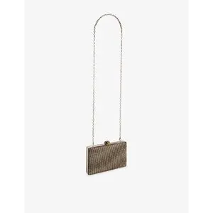 Kurt Geiger Kensington Woven Clutch - Beige