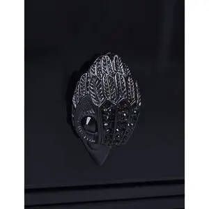 Kurt Geiger Eagle-embellished Perspex Clutch Bag - Black