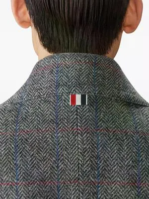 Thom Browne Hunting Tweed Pea Coat