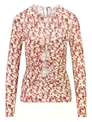 Isabel Marant Étoile Floral-print Tie-back Top