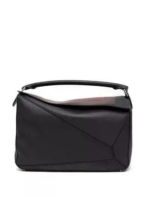 Loewe Panel Shoulder Bag - Black