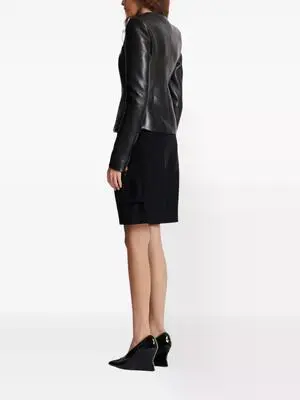 Balmain Peplum Zip-front Jacket - Black