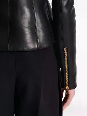 Balmain Peplum Zip-front Jacket - Black