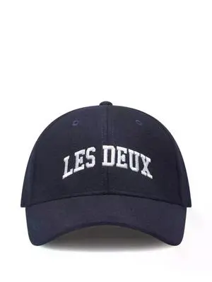 LES DEUX Logo-embroidered Baseball Cap - Blue