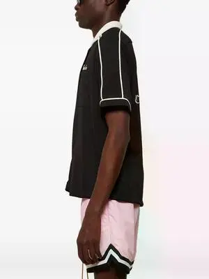 Rhude Oxford Cocktail Club Bowling Shirt - Blue