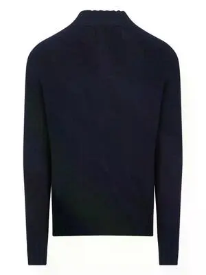 Tagliatore High-collar Ribbed Cashmere Turtleneck