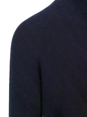 Tagliatore High-collar Ribbed Cashmere Turtleneck