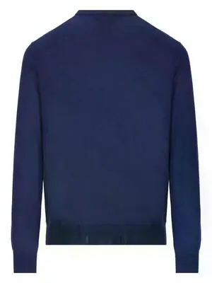 MAURO OTTAVIANI Crew-neck Wool Sweater - Blue