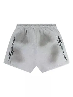 HELLSTAR Om-print Track Shorts