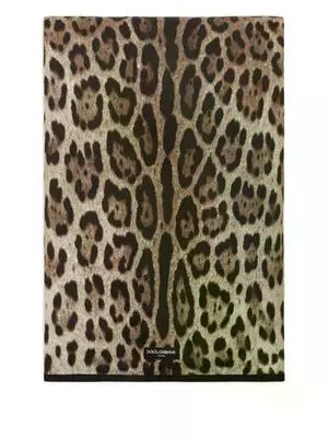 Dolce & Gabbana Leopardo-print Linen Tablecloth