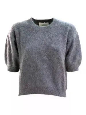 LISA YANG Puff-sleeve Mohair Sweater