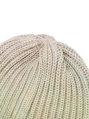 Needles Rib-knit Beanie With Butterfly Embroidery