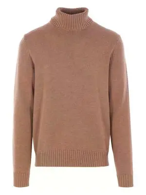 ZANONE Ribbed High-neck Sweater - Brown