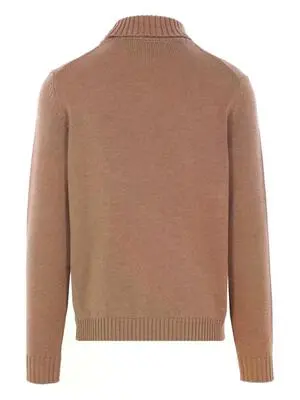 ZANONE Ribbed High-neck Sweater - Brown