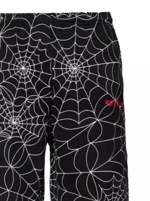 SP5DER Spiderweb-pattern Sweatpants