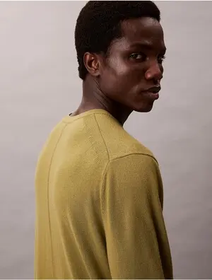 Calvin Klein Merino Wool Classic Sweater - Cedar