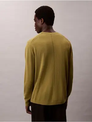 Calvin Klein Merino Wool Classic Sweater - Cedar