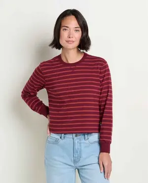 TOAD & CO Boundless Jersey Long Sleeve Tee - Port Pattern