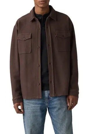 LEVI'S Bayview Soft Worker Cotton Button-up Overshirt - Bracken