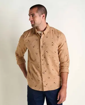 TOAD & CO Airsmyth Long Sleeve Shirt - Tabac Print