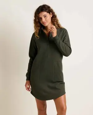 TOAD & CO Bitterroot Long Sleeve Shirt Dress - Olive