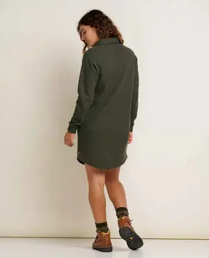 TOAD & CO Bitterroot Long Sleeve Shirt Dress - Olive