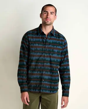 TOAD & CO Pinevale Long Sleeve Shirt - Midnight Print