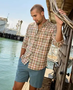 TOAD & CO Airscape Long Sleeve Shirt - Copper Pattern
