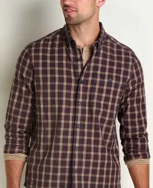 TOAD & CO Airscape Long Sleeve Shirt - Midnight Pattern