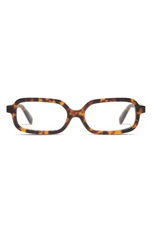 ELISA JOHNSON Millie Rectangle Optical Glasses - Brown Tortoise