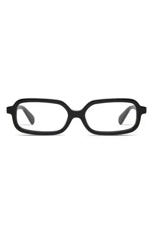 ELISA JOHNSON Millie Rectangle Optical Glasses - Gloss Black