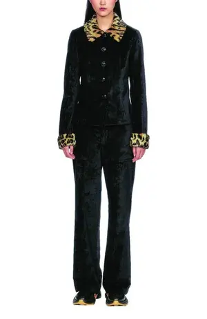 Anna Sui Velour Jacket Black