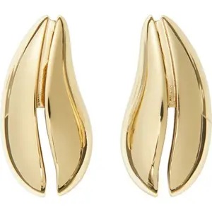 Tory Burch Small Wave Earrings - Light Brass