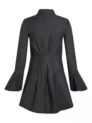 Karl Lagerfeld Bell-sleeve Denim Shirt Dress
