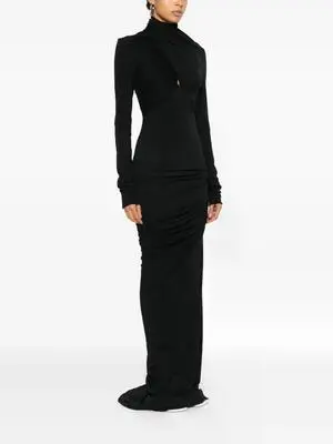 ENTIRE STUDIOS Draped Cowl-neck Maxi Dress