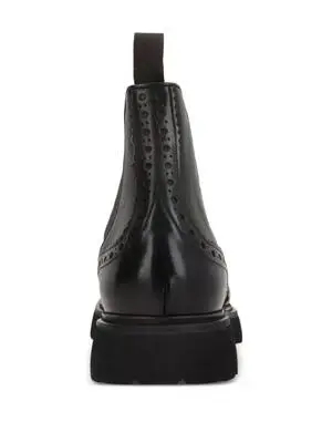 DOUCAL'S Perforated Chelsea Boots - Brown