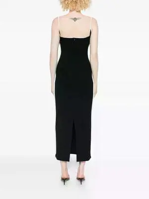 Paris Georgia Heart Midi Dress - Black