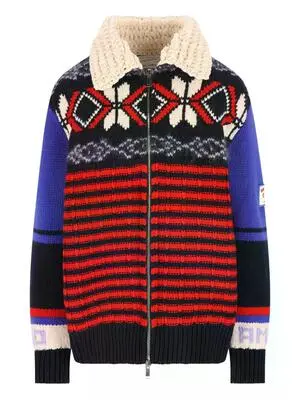 Giada Benincasa Fair Isle Zip-up Cardigan