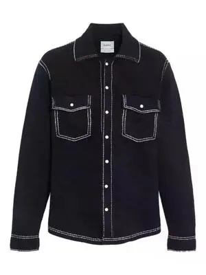 BARRIE Contrast-stitch Pocket Shirt Jacket