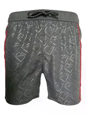 Iceberg Logo-pattern Swim Shorts