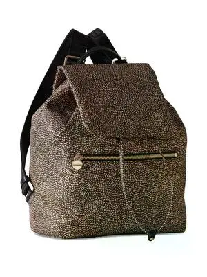 Borbonese Drawstring Backpack - Brown